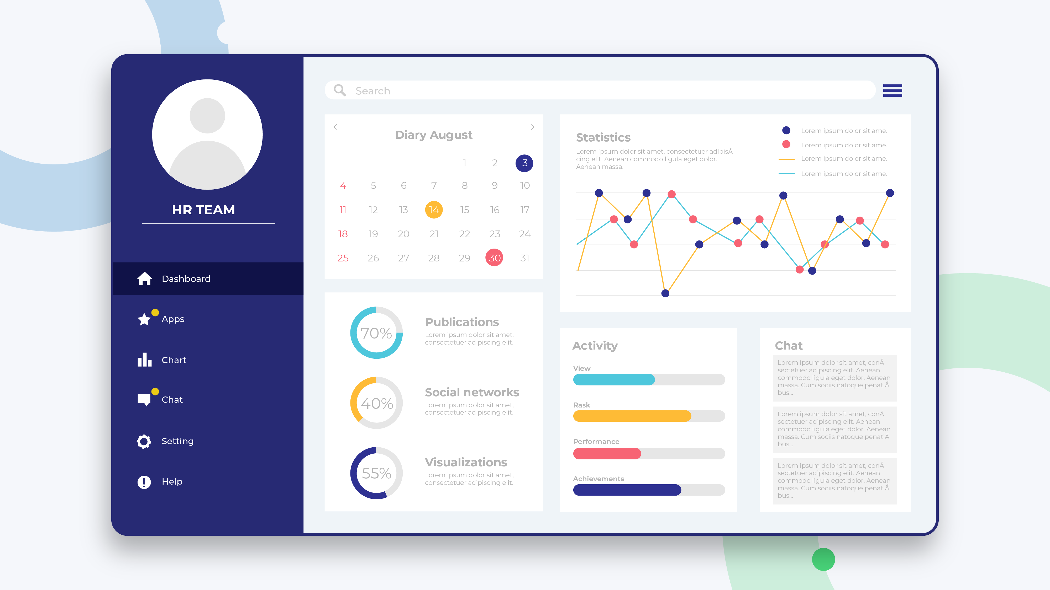 HR Management dashboard