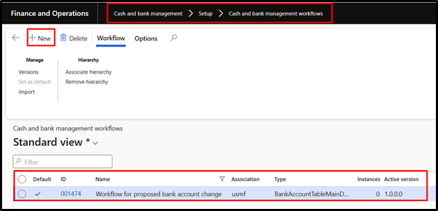 Bank Account Lifecycle Management in Microsoft D365: Workflow Approval ...