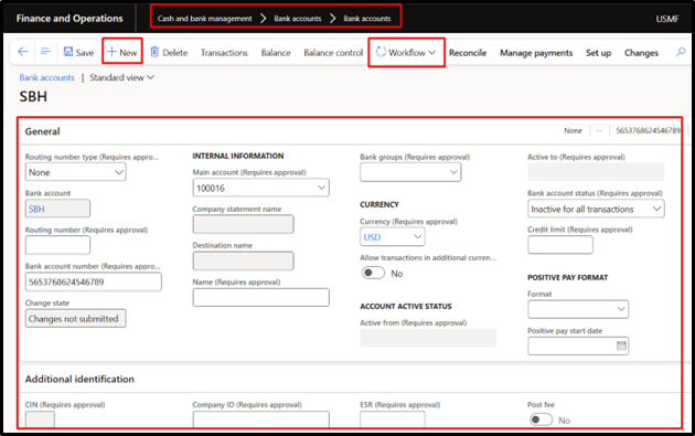 Bank Account Lifecycle Management in Microsoft D365: Workflow Approval ...