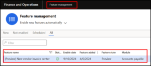 New vendor invoice center in D365 - Brightpoint Infotech