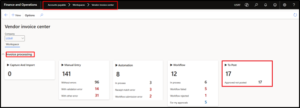 New vendor invoice center in D365 - Brightpoint Infotech