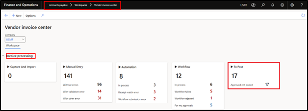 New vendor invoice center in D365 - Brightpoint Infotech