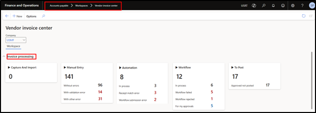 New vendor invoice center in D365 - Brightpoint Infotech