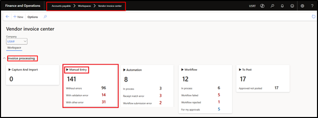 New vendor invoice center in D365 - Brightpoint Infotech