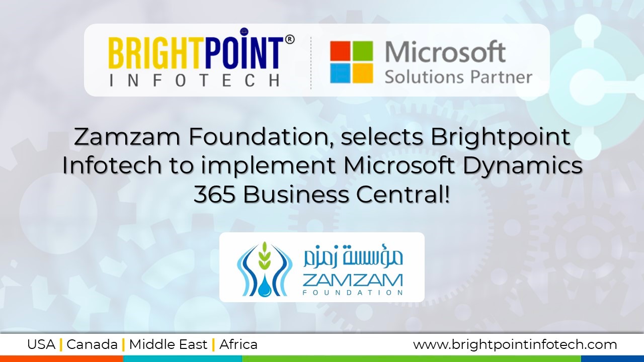 Nonprofit Leader Zamzam Foundation selects Brightpoint Infotech for ...