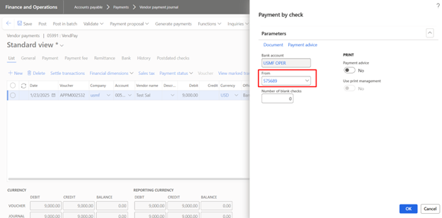 Reuse Check Numbers in D365 Finance | Step-by-Step Guide