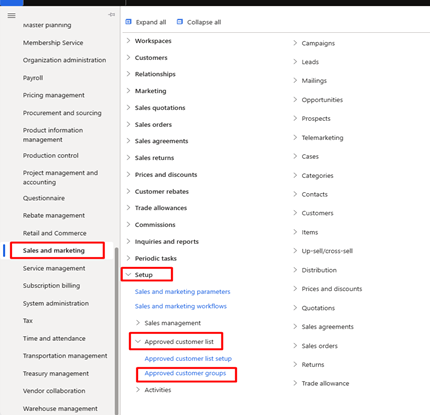 (Preview) Approved Customer List in Dynamics 365 Finance & Operations