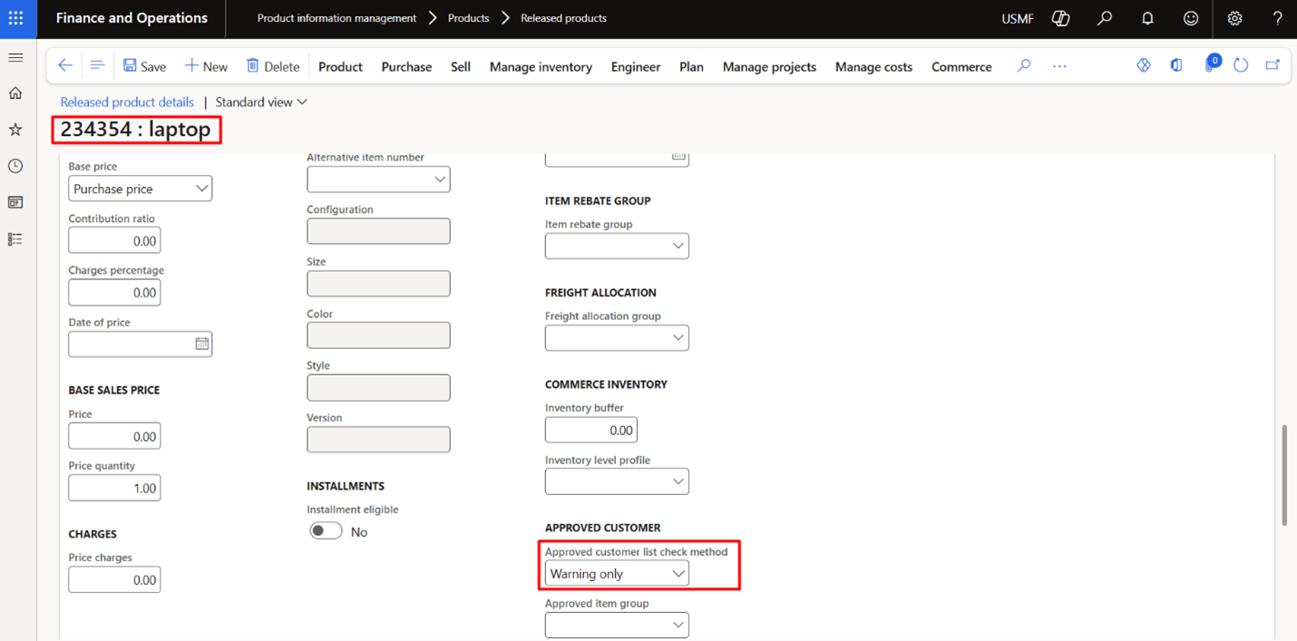 (Preview) Approved Customer List in Dynamics 365 Finance & Operations