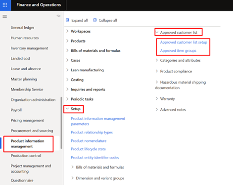 (Preview) Approved Customer List in Dynamics 365 Finance & Operations