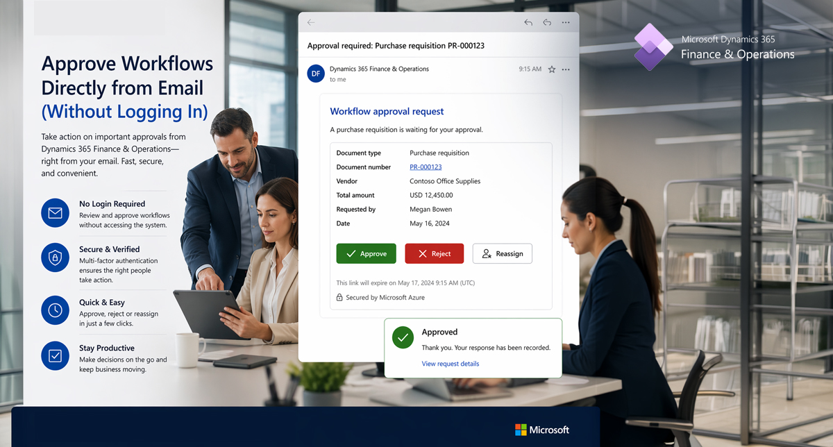 Approve D365 F&O Workflows from Email Using Power Automate